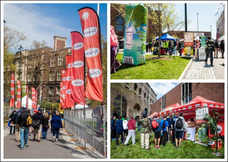 Custom Designed Promotional Flags for Events, Advertising Campaigns