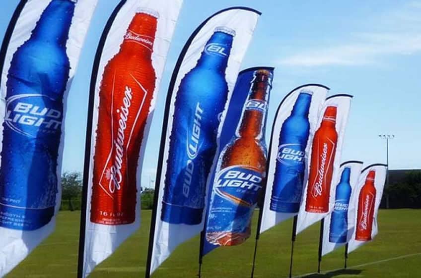 Custom Designed Promotional Flags for Events, Advertising Campaigns