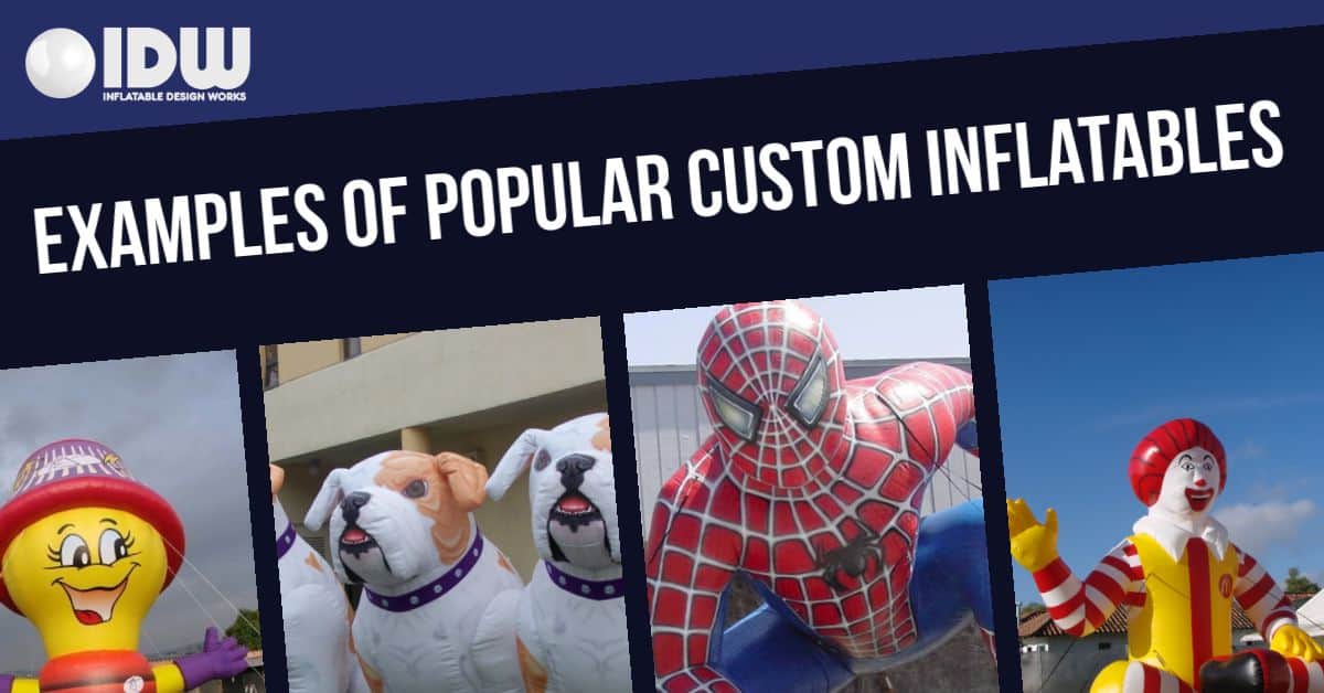 Examples of Popular Custom Inflatables - Giant Inflatables